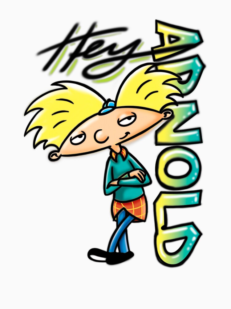 "Hey Arnold Character Grafitti Logo" T-shirt for Sale by zurasky8 | Redbubble | hey arnold t ...