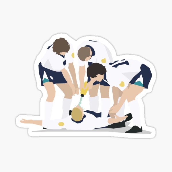 "Paul Gascoigne Gazza England 1996 - Dentist Chair Celebration" Sticker ...