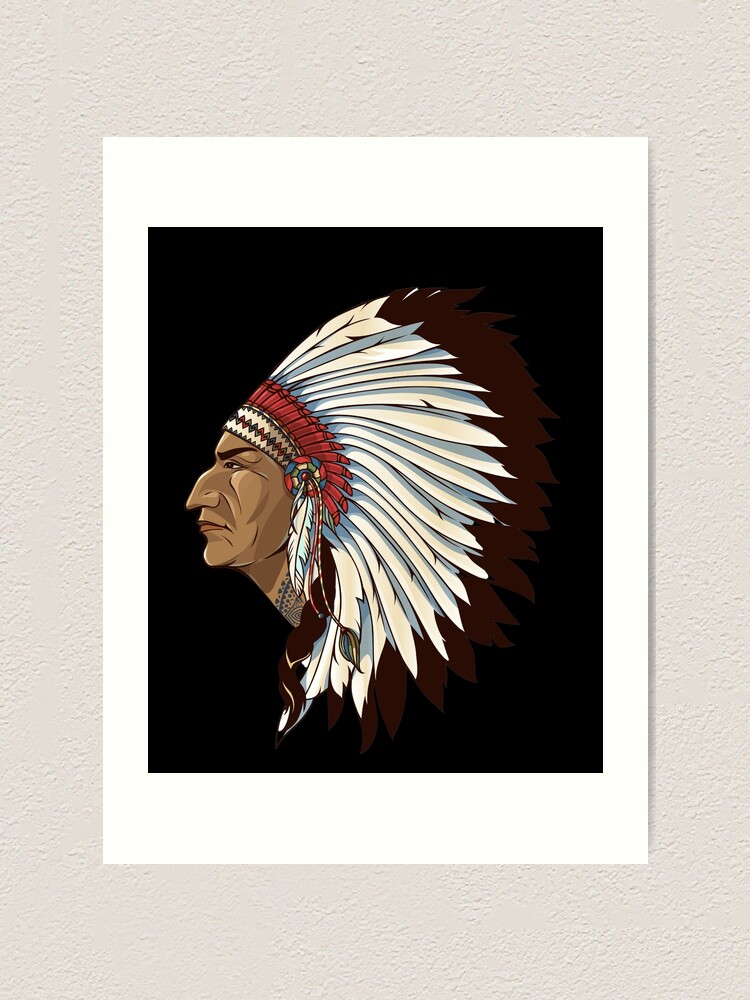 "Native American heritage month-indian apache-indian man" Art Print for ...