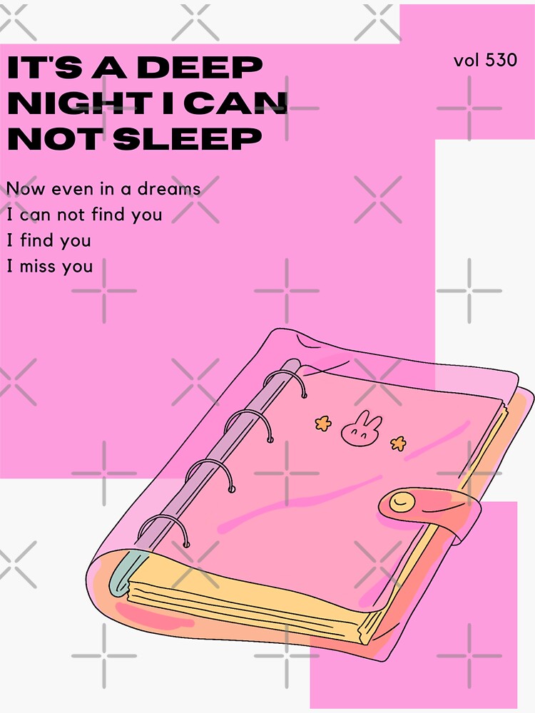 "Can not sleep" Sticker for Sale by Ouranophil3 | Redbubble