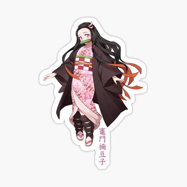 "NEZUKO" Sticker for Sale by crystalwarrior | Redbubble