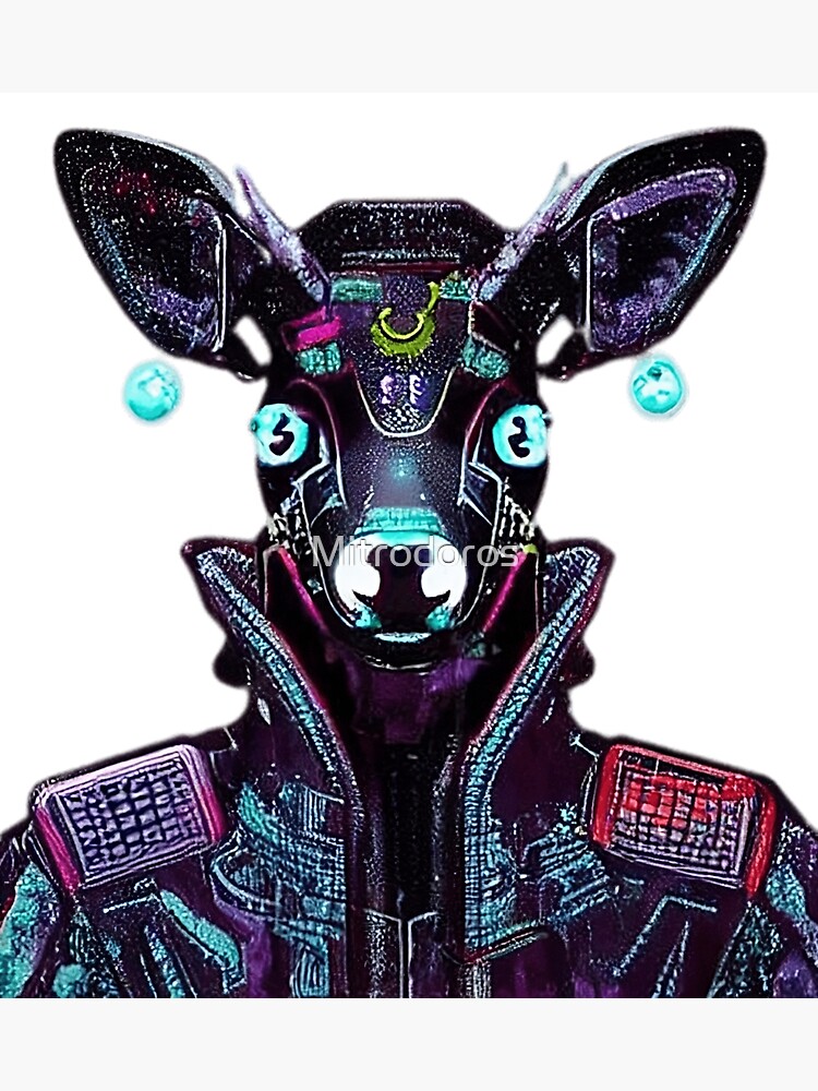 "Cyber Deer" Poster for Sale by Mitrodoros | Redbubble