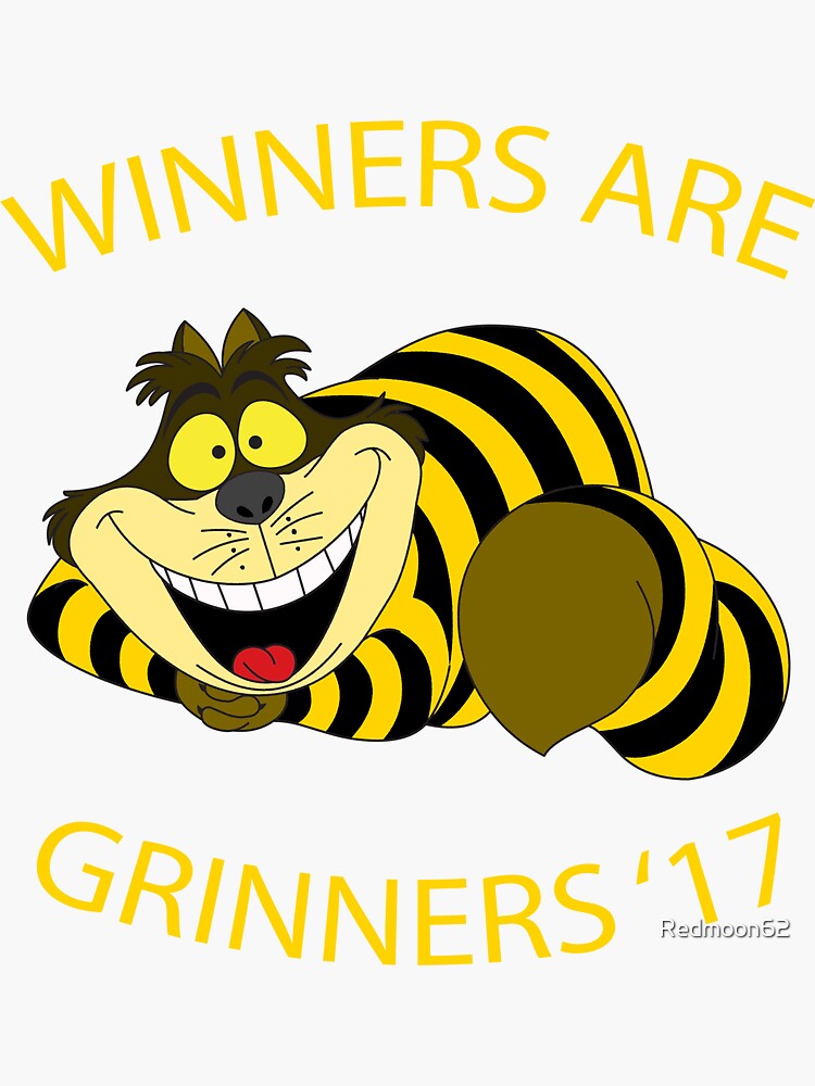 "Winners are Grinners '17" Sticker for Sale by Redmoon62 | Redbubble