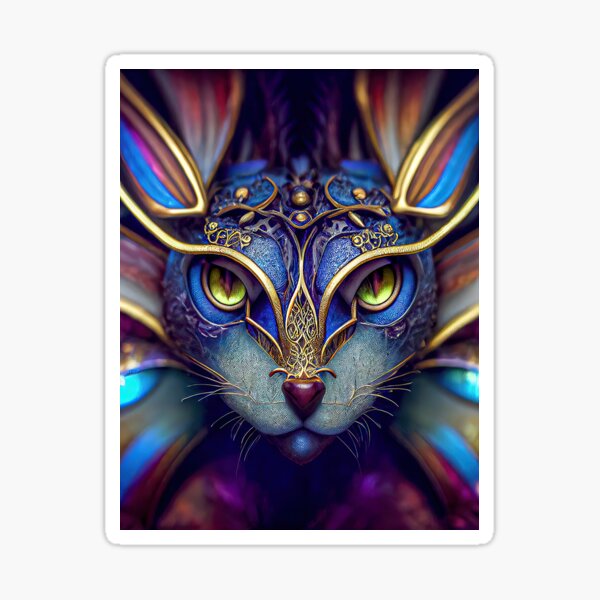 "Lynx Griffon Hybrid" Sticker for Sale by Crea-Artopia | Redbubble