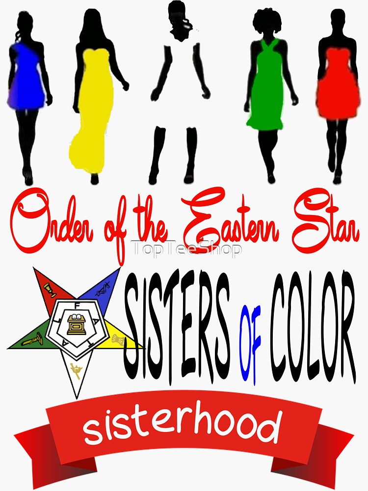 " OES Order Of The Eastern Star Logo Sisterhood " Sticker for Sale by ...