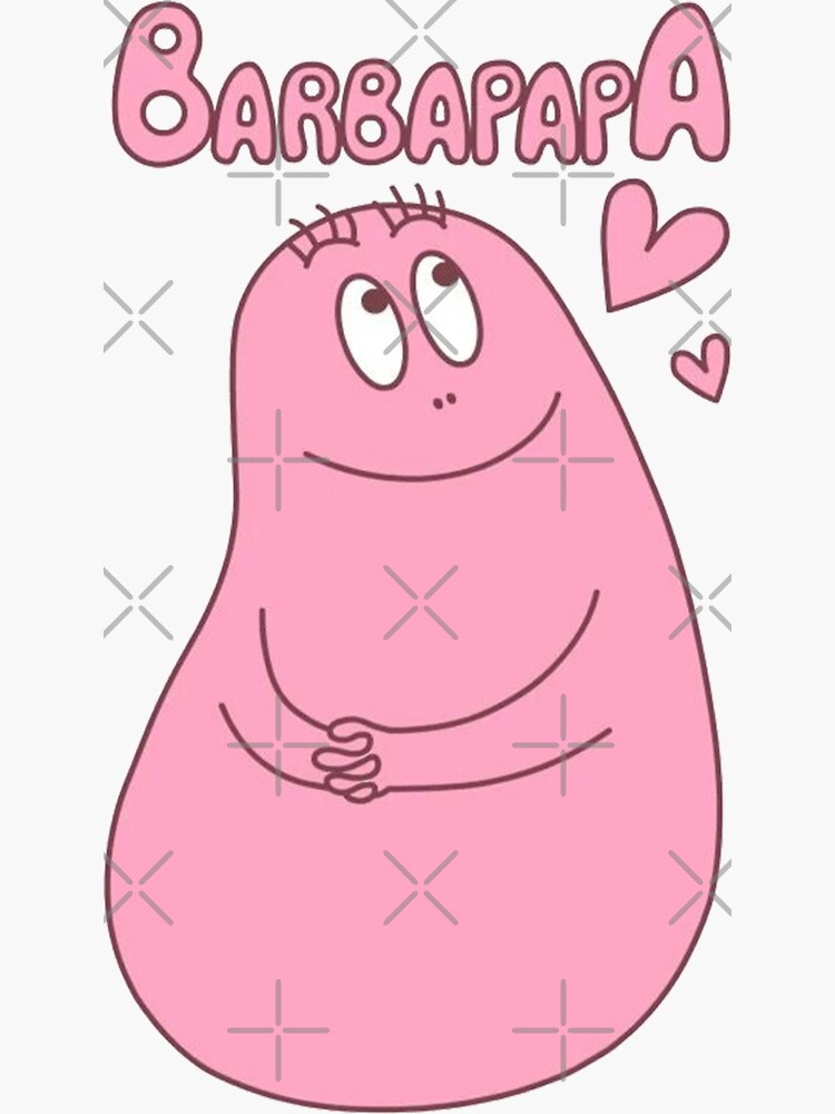 "Funny Barbapapa - Barba _Papa FUNNY Papa" Sticker for Sale by ...