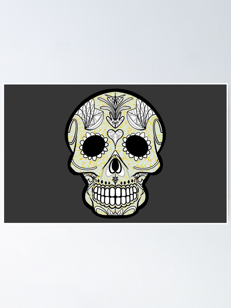 "Mexican day of the dead twisted beehive skull " Poster for Sale by ...