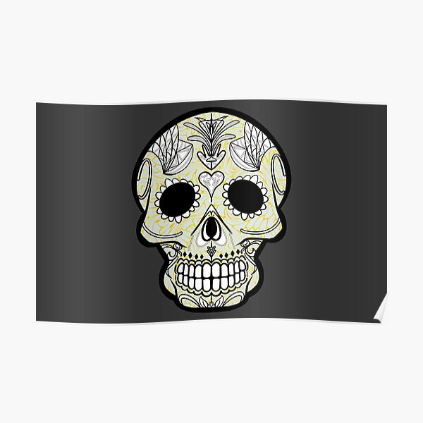 "Mexican day of the dead twisted beehive skull " Poster for Sale by ...