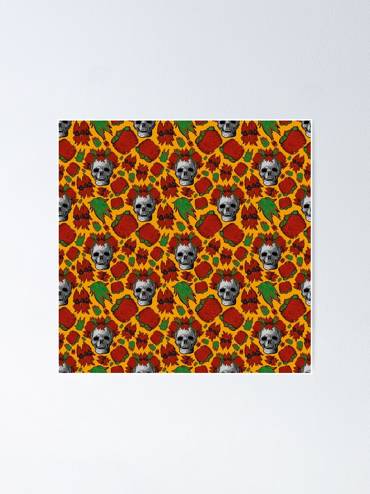 "Native Australian Floral Pattern with Skulls - CreateArtHistory ...