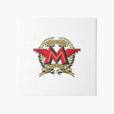 "classic matchless motorcycle logo." Art Board Print for Sale by ...