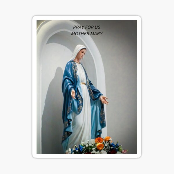 "Mother Mary " Sticker for Sale by zakate | Redbubble