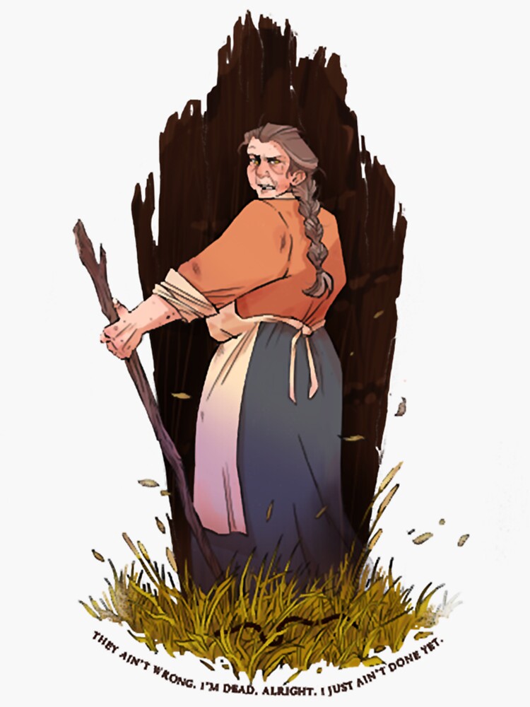 "Build Mama a Coffin Glory Ann Boggs (dark text) " Sticker for Sale by ...