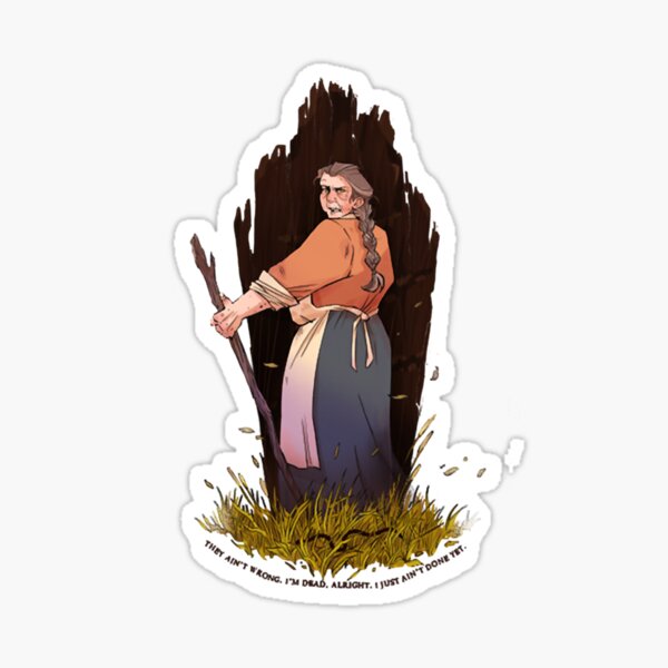 "Build Mama a Coffin Glory Ann Boggs (dark text) " Sticker for Sale by ...
