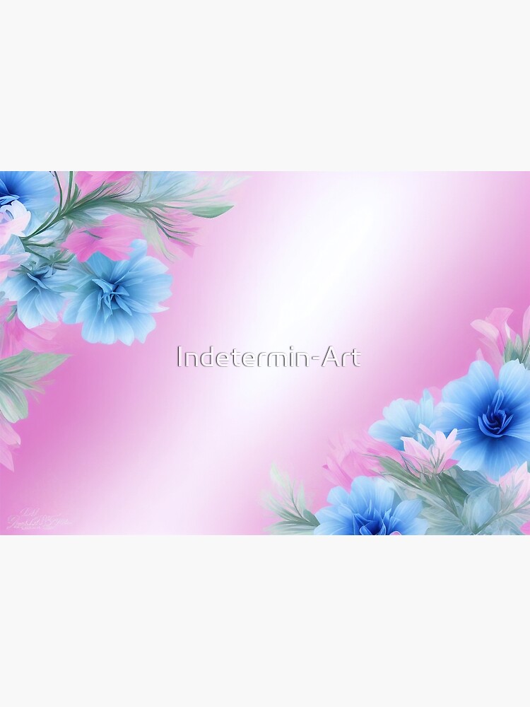 "Very Subtle Transgender Pride Flowers" Poster for Sale by Indetermin ...