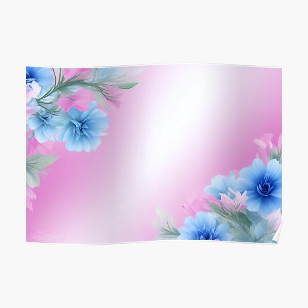 "Very Subtle Transgender Pride Flowers" Poster for Sale by Indetermin ...