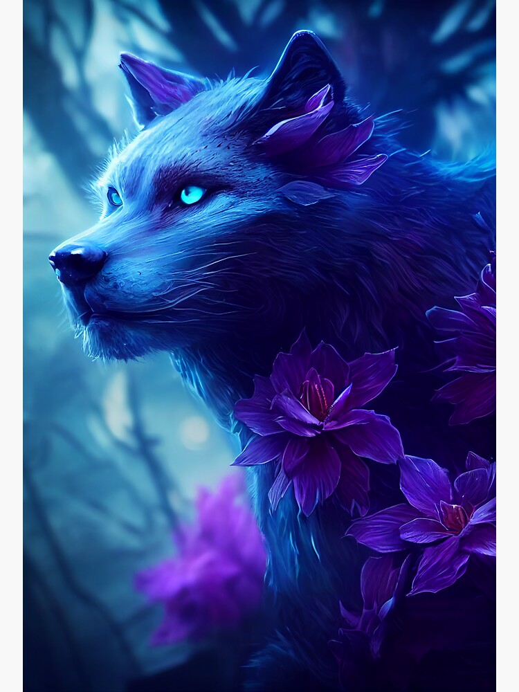 "Panther Wolf Hybrid" Sticker for Sale by Crea-Artopia | Redbubble