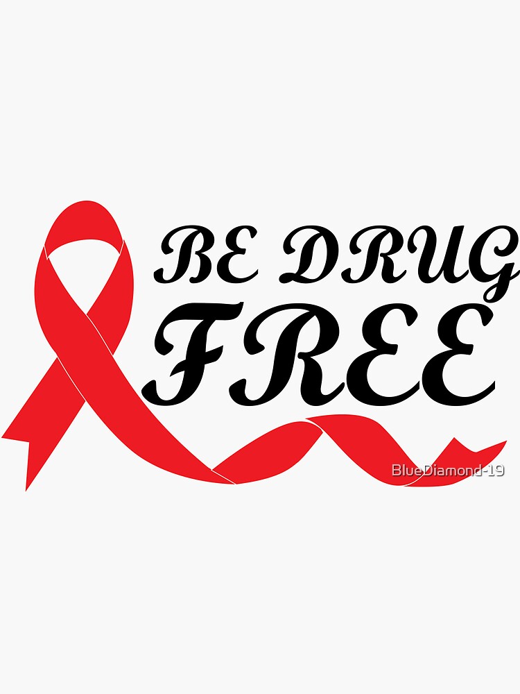 "Red Ribbon week awareness, be drug free" Sticker for Sale by ...