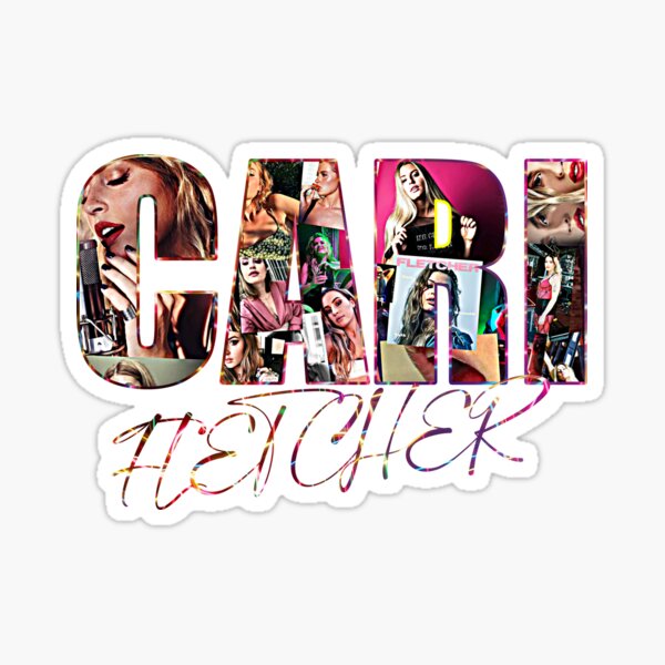 "CARI FLETCHER " Sticker for Sale by heartbeatrange | Redbubble