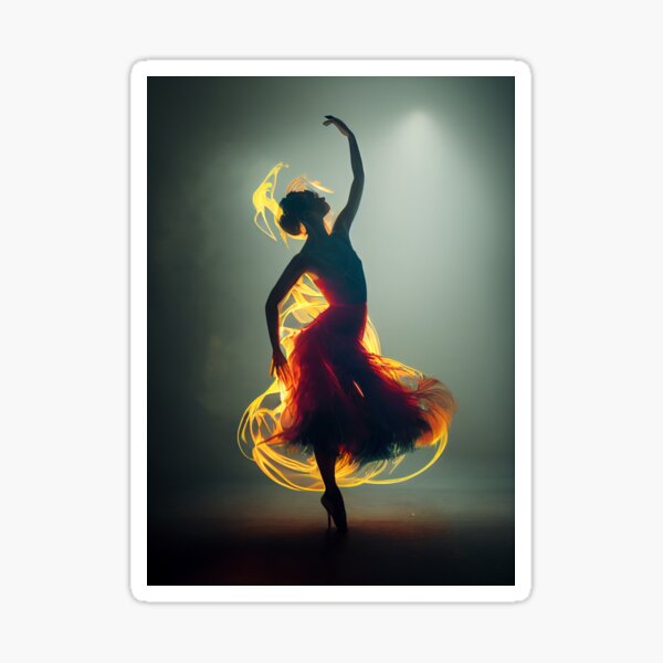 "Female Flamenco Dancer" Sticker for Sale by MarkColeImaging | Redbubble