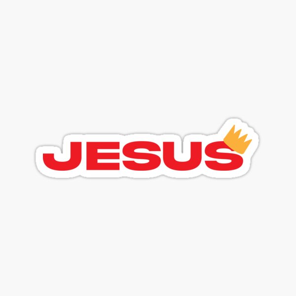 "jesus is king " Sticker for Sale by nicolaysdesigns | Redbubble