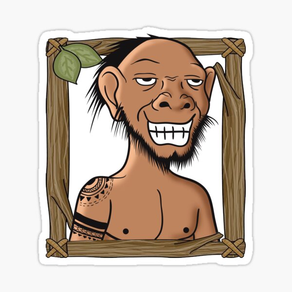 "Java Man" Sticker for Sale by KajoInkDesign | Redbubble