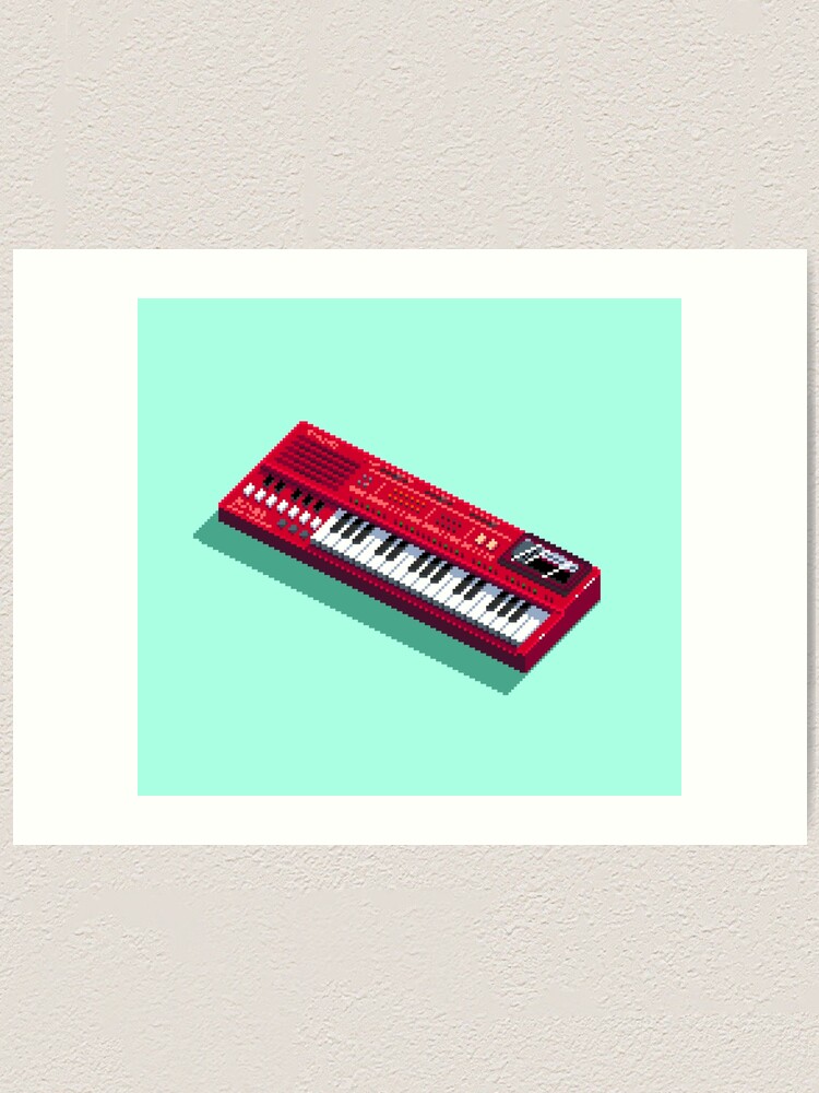 "80s keyboard pixel art" Art Print for Sale by djspacegr | Redbubble