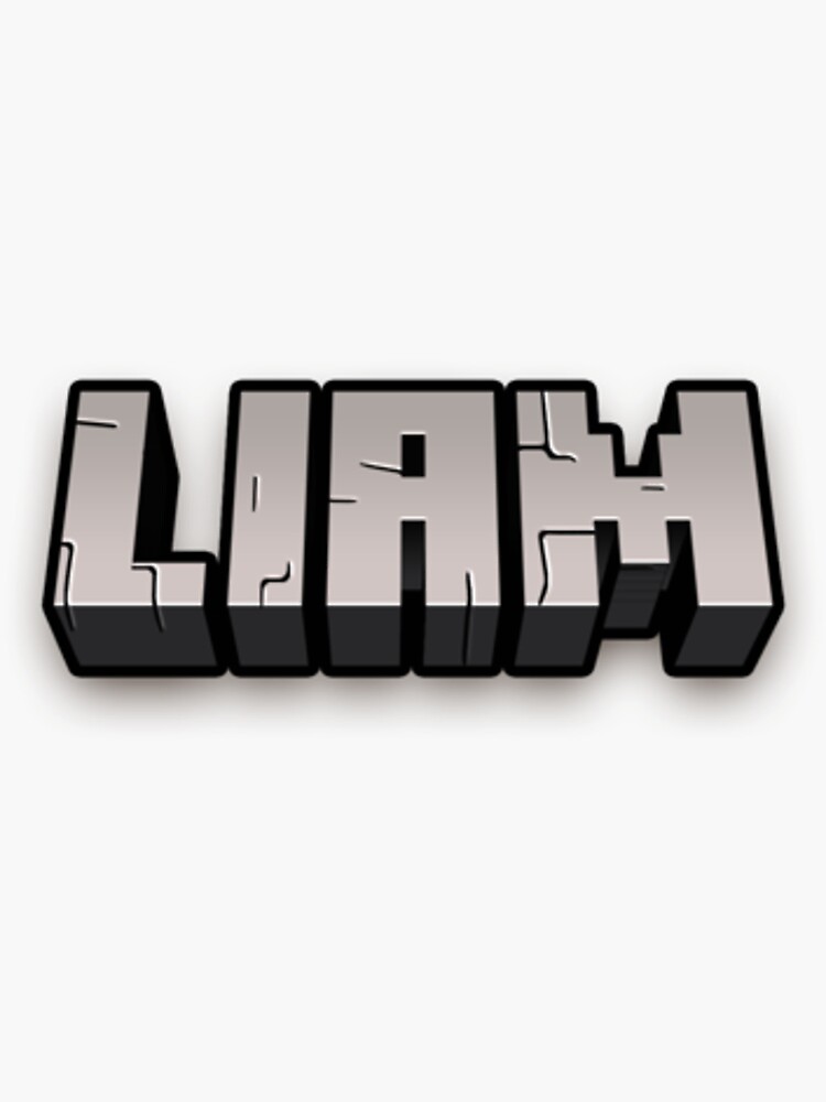 Pegatina «Liam - Etiqueta de nombre de Minecraft - Etiqueta de nombre ...