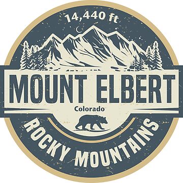 "Mount Elbert" Sticker for Sale by studio838 | Redbubble