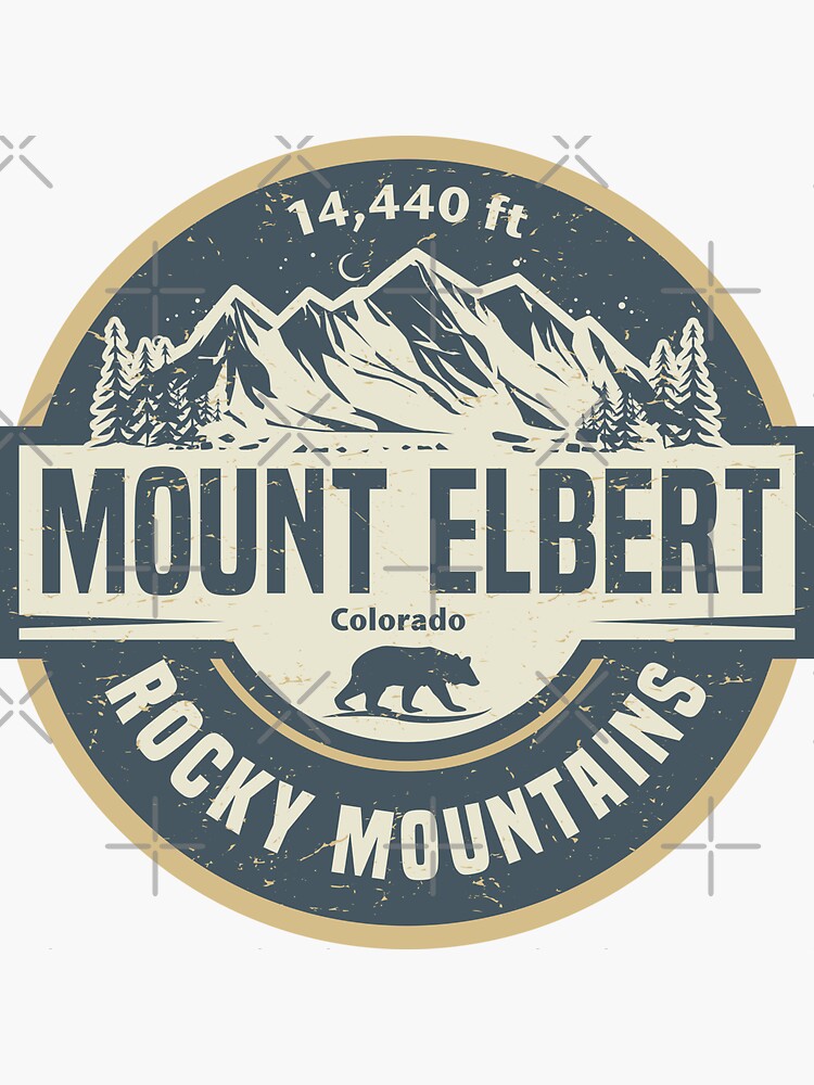 "Mount Elbert" Sticker for Sale by studio838 | Redbubble