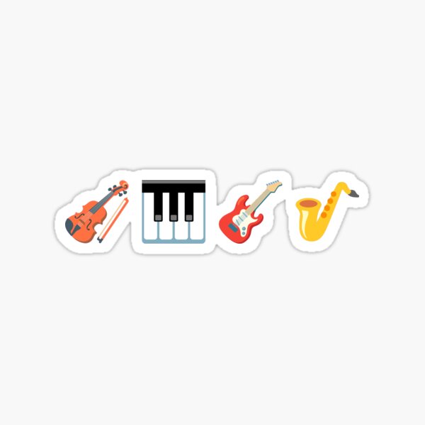 "musical-instrument" Sticker for Sale by VividArtDsgn | Redbubble