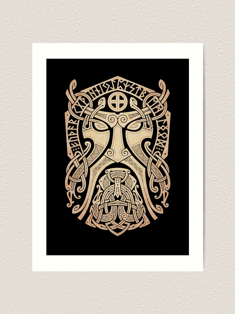 "THOR.GODMASK." Art Print for Sale by RAIDHO | Redbubble