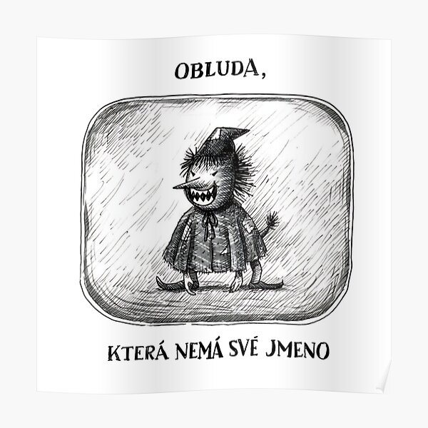 "obluda která nemá své jméno" Poster for Sale by Aeyssa | Redbubble