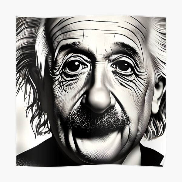"Albert Einstein " Poster for Sale by IANIX | Redbubble