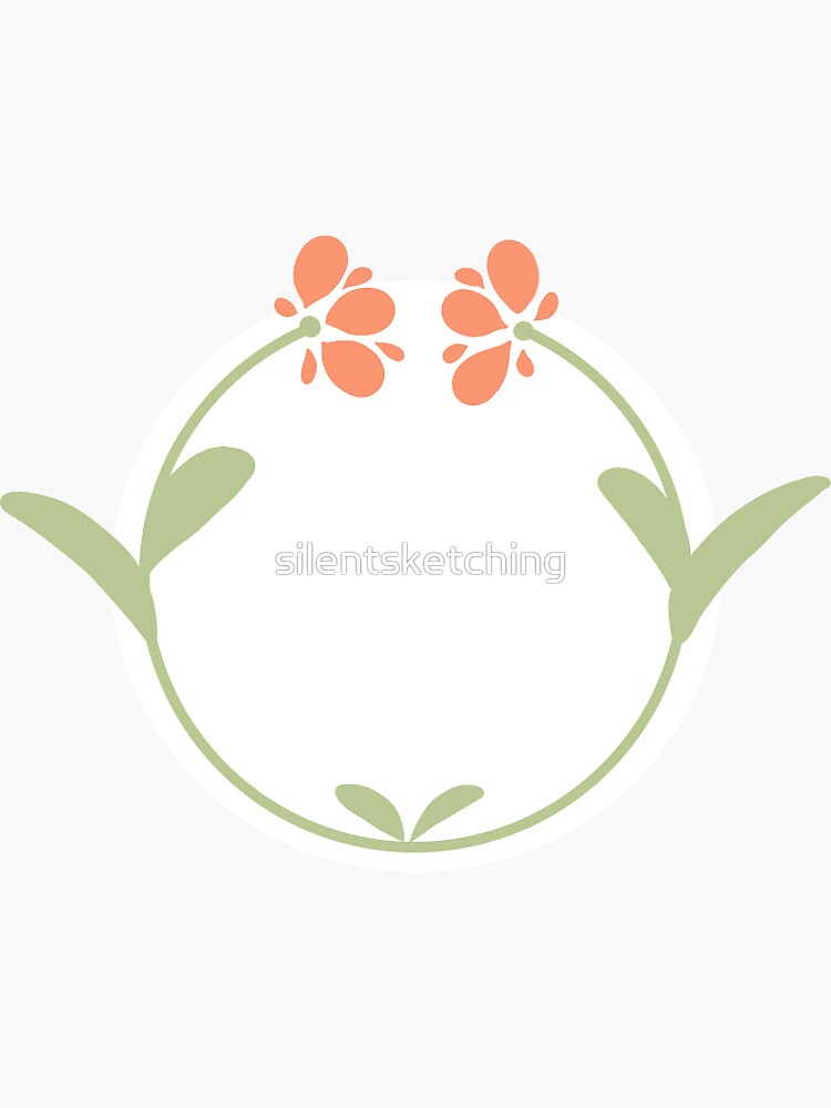 "Tish Logo Floral Sticker Textless" Sticker for Sale by silentsketching ...