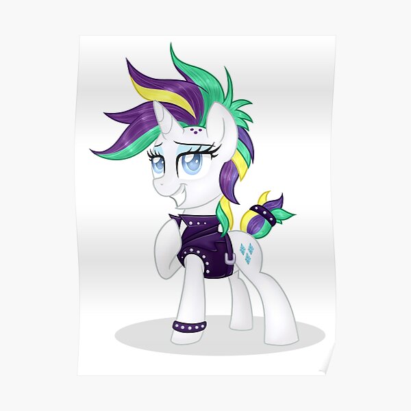 "Punk Rarity - MLP " Poster by AureliaCCutiees | Redbubble