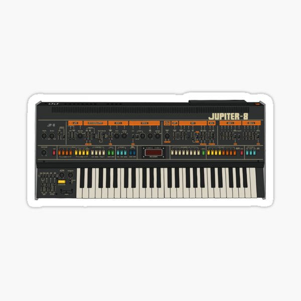 "Jupiter-8 (JP-8) Synthesizer" Sticker for Sale by GoodnRich | Redbubble