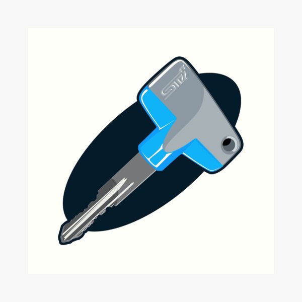 "STI Key" Art Print for Sale by SprayPatrick | Redbubble