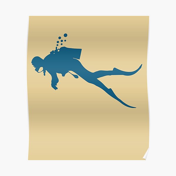 Poster « Plongée sous-marine Designe humour drôle mignon designe cite ...