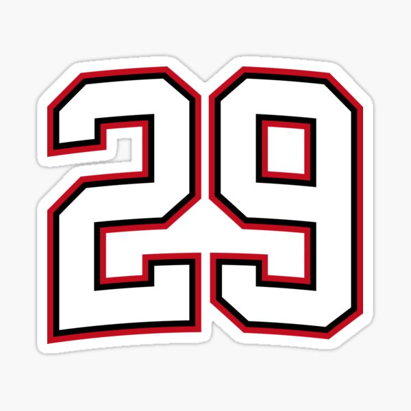 "Number Twenty Nine 29" Sticker for Sale by melvtec | Redbubble