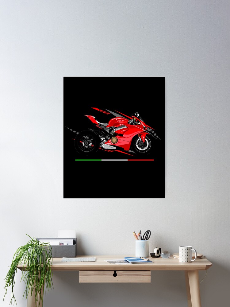 "Ducati Panigale V4 Motorbike" Poster by AutoDesignWerks | Redbubble