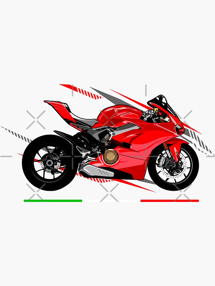 "Ducati Panigale V4 Motorbike" Sticker for Sale by AutoDesignWerks ...