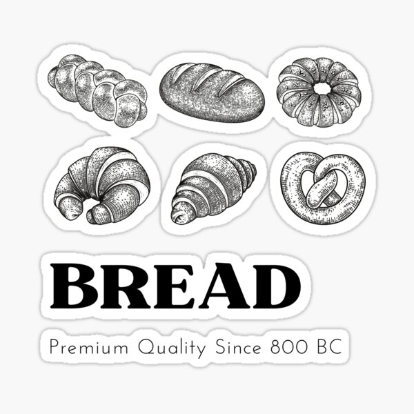 "Artisan Bread Pastry Food" Sticker for Sale by lemonxlemon | Redbubble