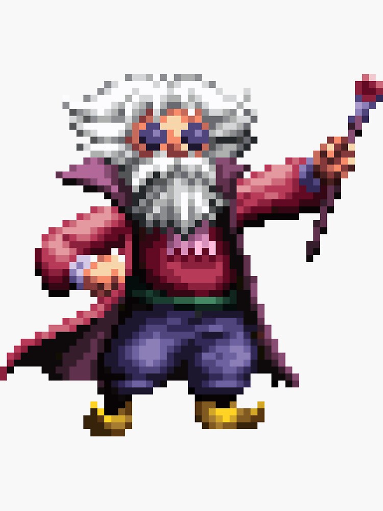"Tellah Attack Final Fantasy IV Pixel Art" Sticker for Sale by PIXEL ...