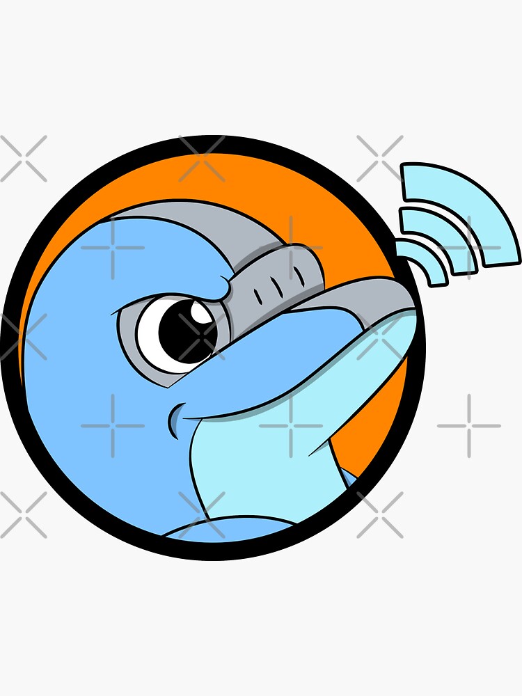 "Pinball Zero | Cute Dolphin Hacker Tool Illustration" Sticker for Sale ...