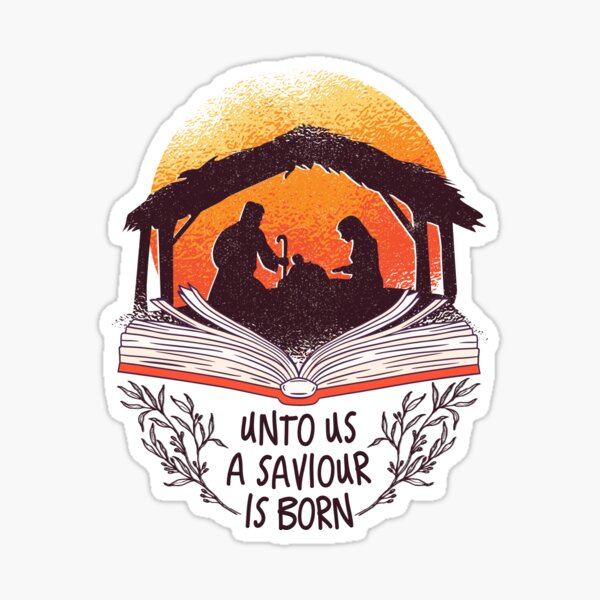 "UNTO US A SAVIOUR IS BORN Nativity | Jesus In The Manger | Christmas ...