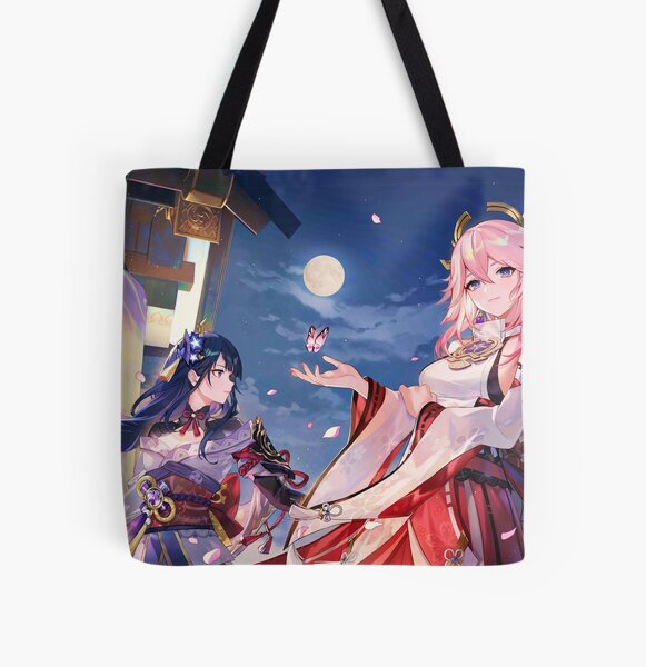 "Official Yae Miko & Raiden Shogun Genshin Impact" Tote Bag for Sale by genshinwaifus | Redbubble