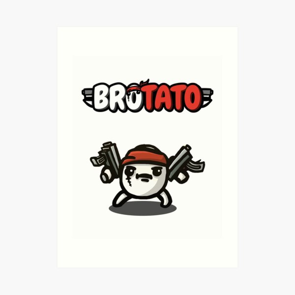 "Brotato Video Game logo" Art Print for Sale by VectorzDude | Redbubble
