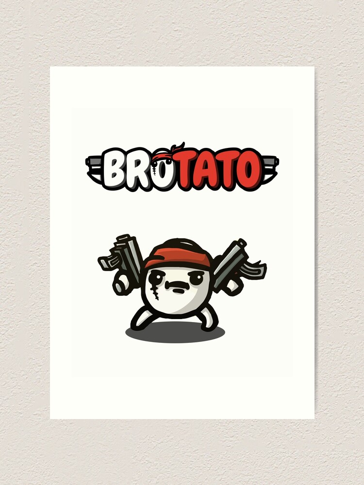 "Brotato Video Game logo" Art Print for Sale by VectorzDude | Redbubble