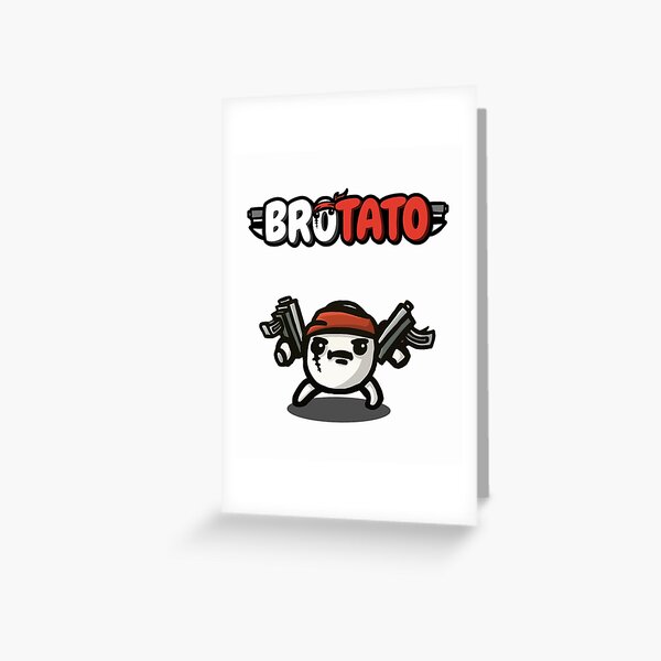 "Brotato Video Game logo" Greeting Card for Sale by VectorzDude | Redbubble