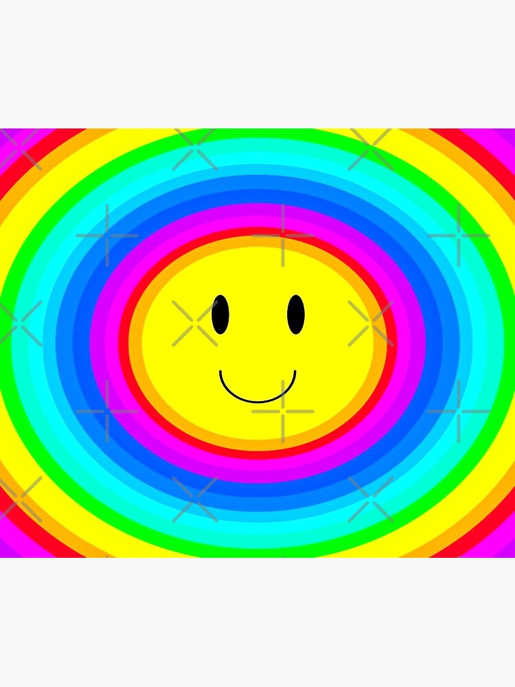 "Trendy Colorful Smiley Face - Rainbow" Poster for Sale by Sus-designs ...